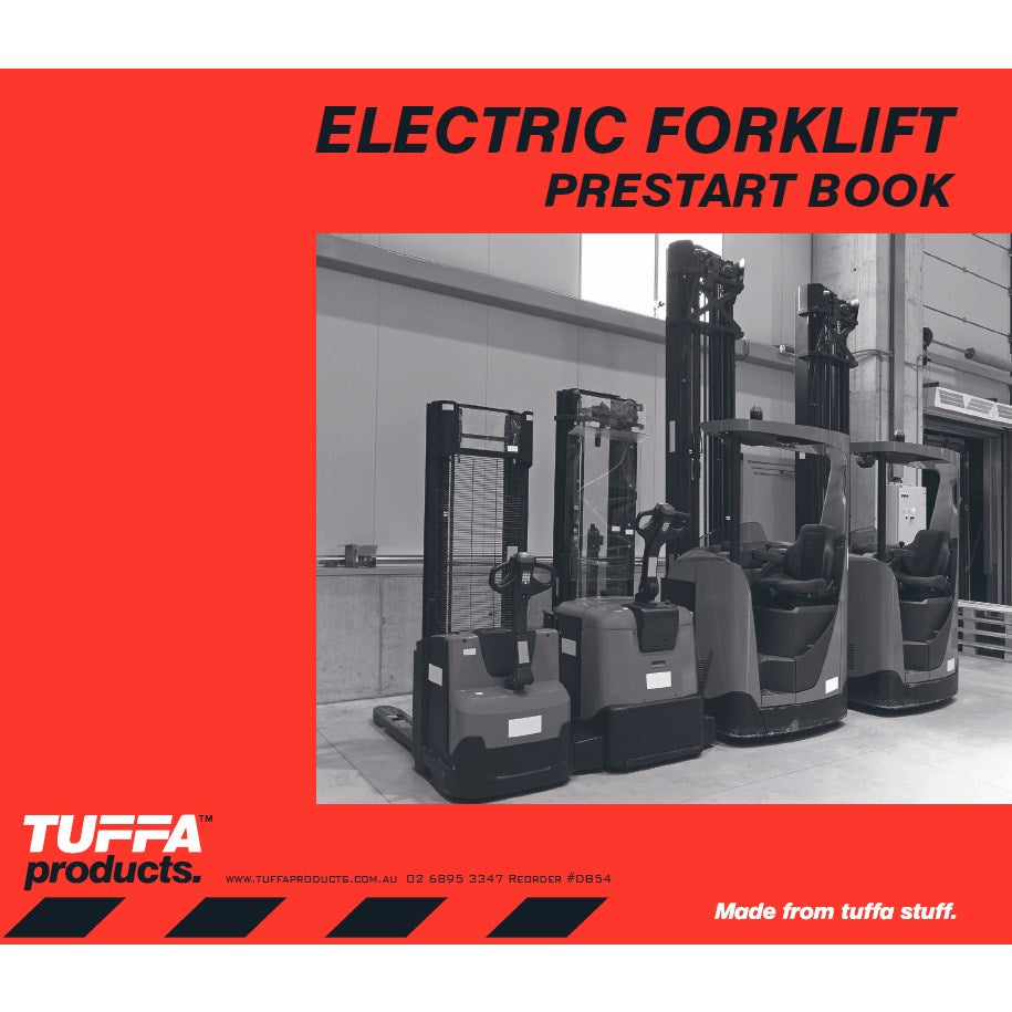 ELECTRIC FORKLIFT DB54 PRE START CHECKLIST BOOK – All Trades Safety ... ELECTRIC FORKLIFT DB54 PRE START CHECKLIST BOOK – All Trades Safety ...