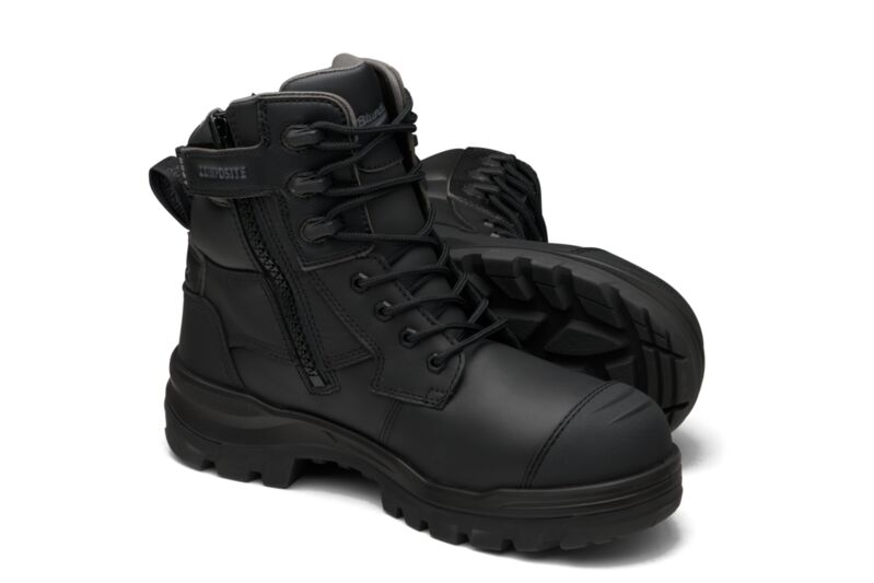 BLUNDSTONE 8561 ROTOFLEX 6" ZIP SIZE SAFETY BOOTS - COMPOSITE CAP – All ...