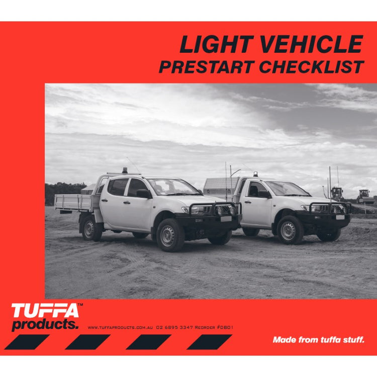 LIGHT VEHICLE DB01 PRE START CHECKLIST BOOK – All Trades Safety ...