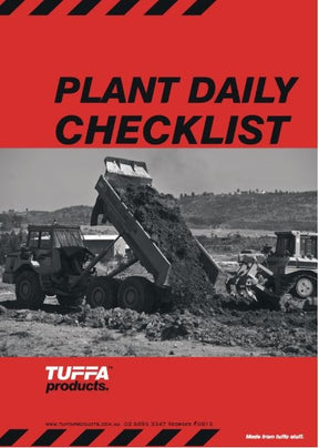 PLANT DAILY CHECKLIST BOOK – All Trades Safety & Workwear Supplies