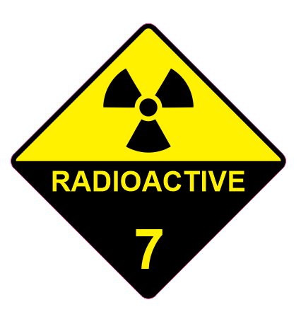 RADIOACTIVE - DANGEROUS GOODS SIGN – All Trades Safety & Workwear Supplies