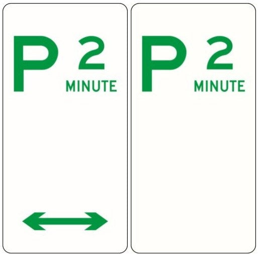2 MINUTE PARKING SIGN – All Trades Safety & Workwear Supplies