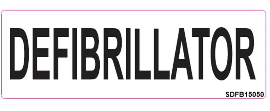 DEFIBRILLATOR DECAL STICKER – All Trades Safety & Workwear Supplies