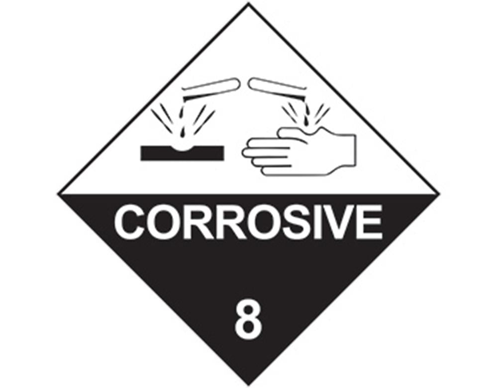 CORROSIVE DANGEROUS GOODS SIGN – All Trades Safety & Workwear Supplies