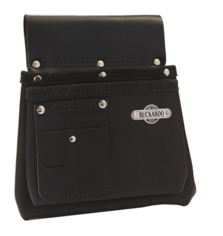 BUCKAROO NBS2B LEATHER 2 POCKET POUCH – All Trades Safety & Workwear ...