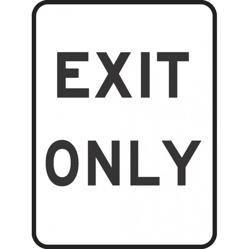 EXIT ONLY SITE SIGN – All Trades Safety & Workwear Supplies