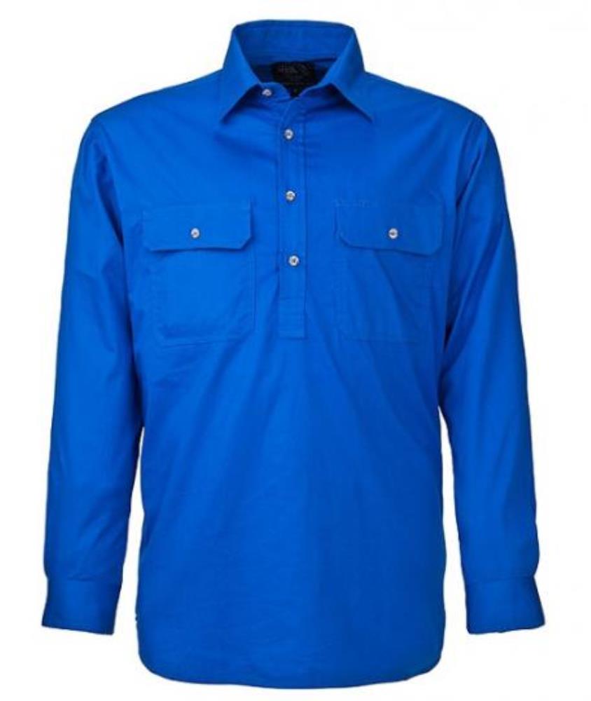 PILBARA RM200CF L/SL CLOSED FRONT SHIRT – All Trades Safety & Workwear ...