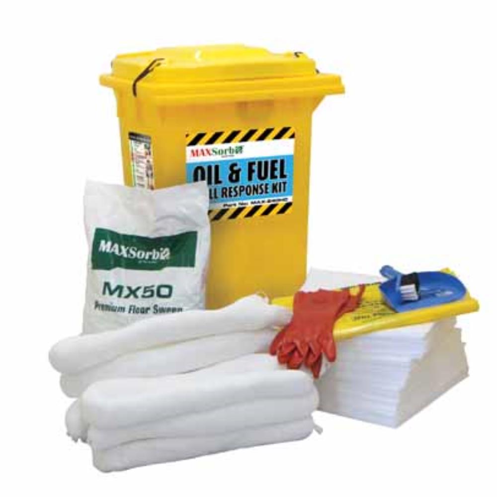 MAXSORB MAX-240HC OIL & FUEL SPILL KIT-PORTABLE-240LTR – All Trades ...