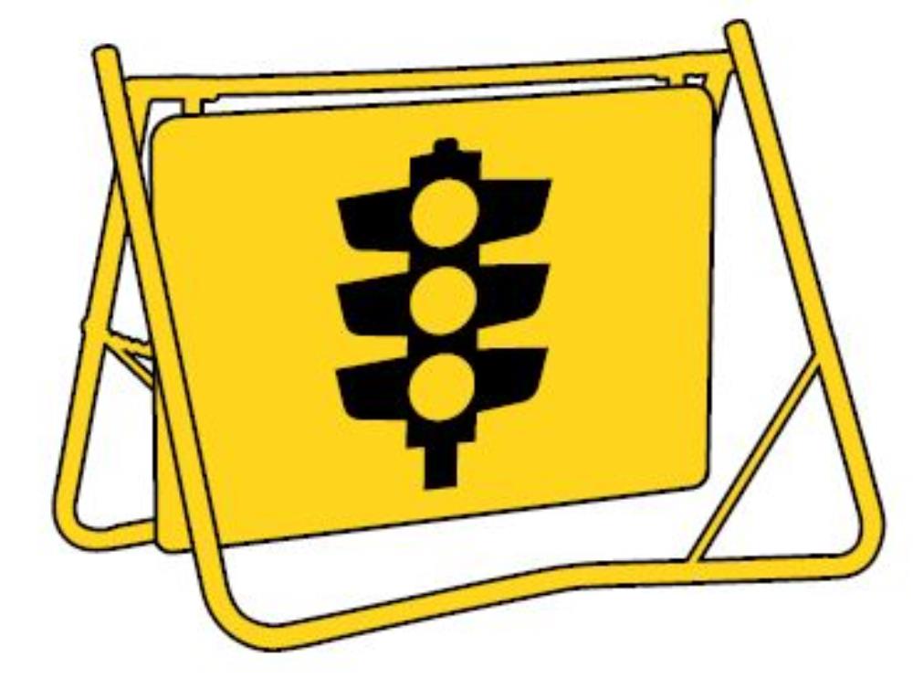 TRAFFIC LIGHT SYMBOL SST1-30 SWING STAND SIGN – All Trades Safety ...