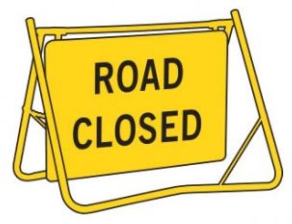 ROAD CLOSED T2-4 SWING STAND SIGN – All Trades Safety & Workwear Supplies